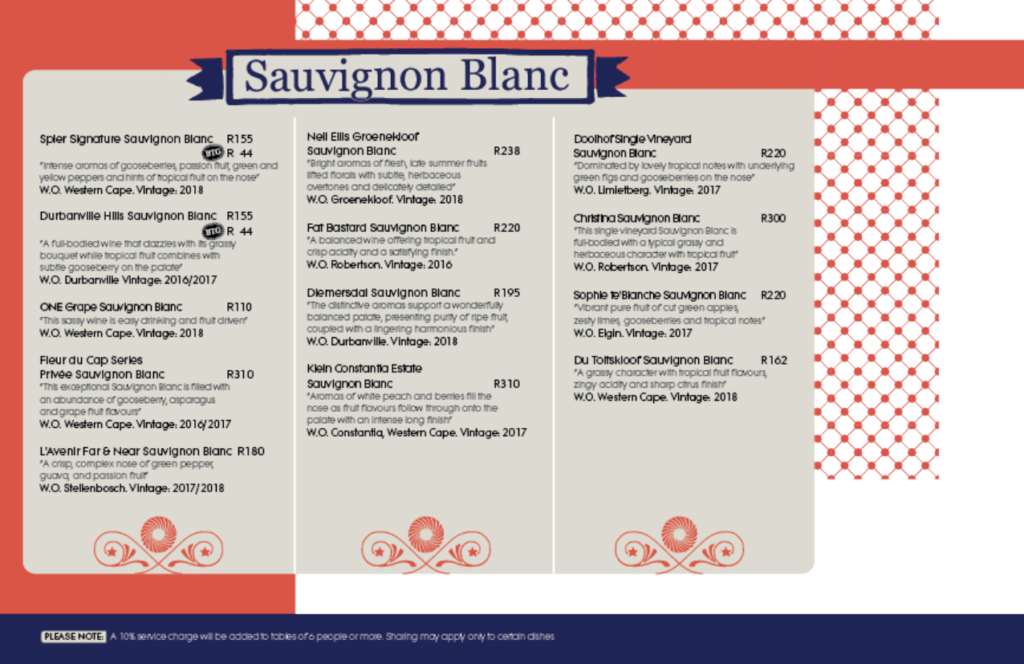 Café 41 Drinks Menu – Dropped Into