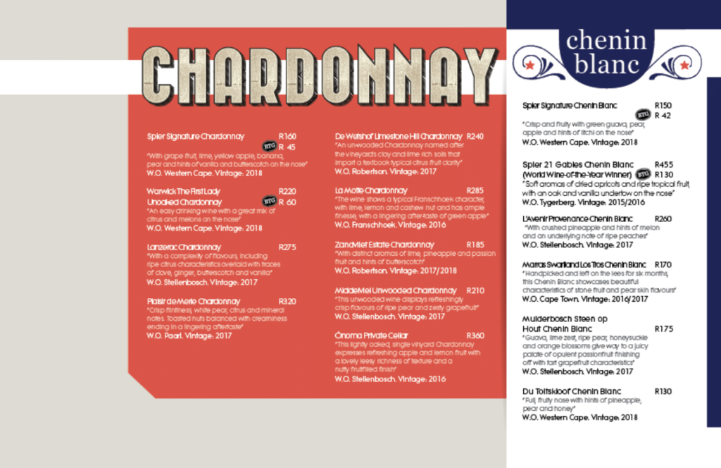 Café 41 Drinks Menu – Dropped Into