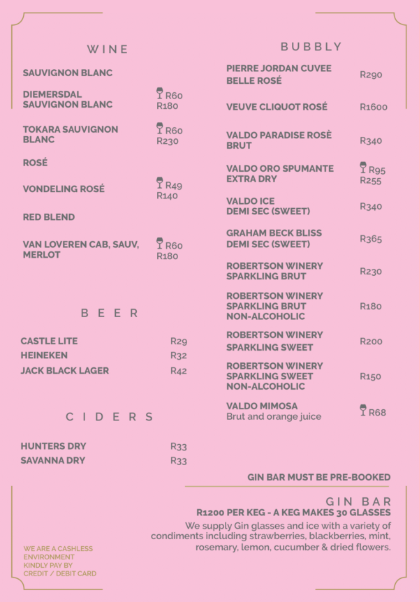 Goddess Café Rietondale Menu – Dropped Into